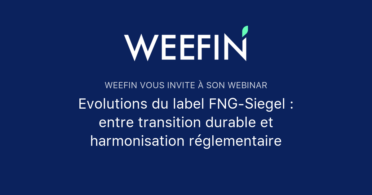 Evolutions du label FNG-Siegel : entre transition durable et ...