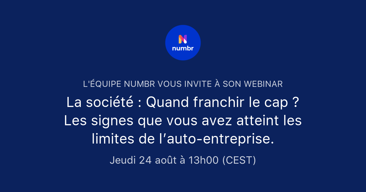 La société : Quand franchir le cap ? Les signes que vous avez atteint ...