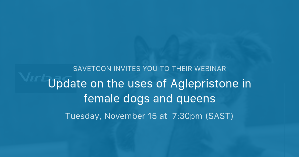 Update on the uses of Aglepristone in female dogs and queens | SAVETCON