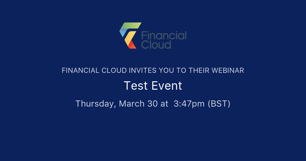 Test Event | Financial Cloud