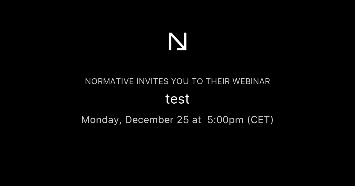 test | Normative