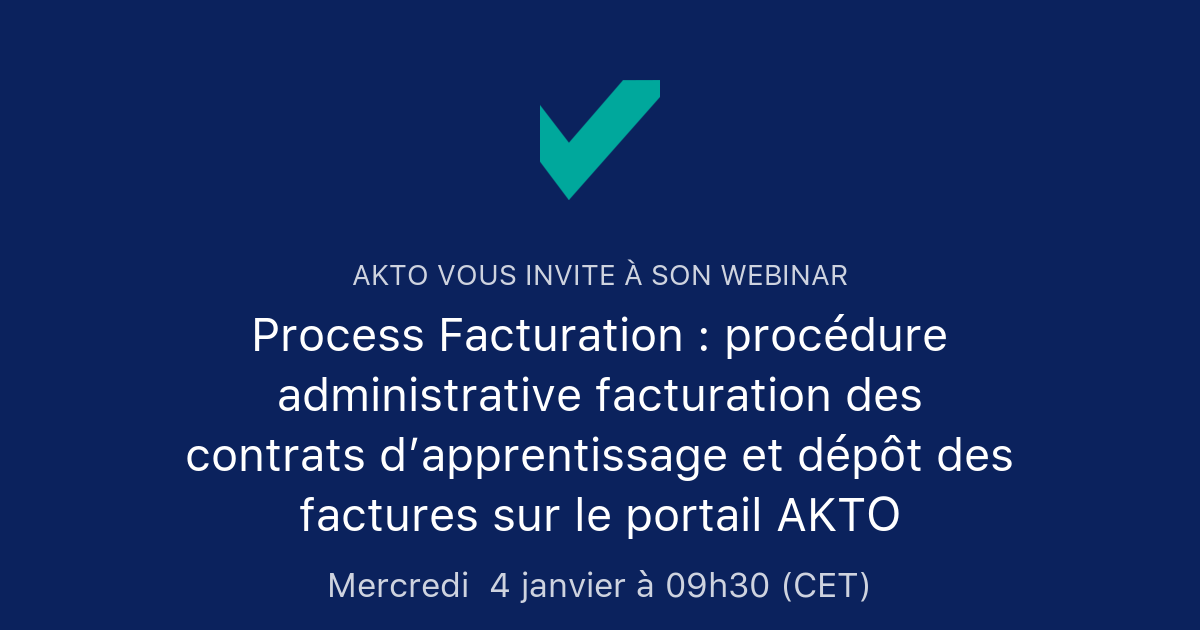 Process Facturation : procédure administrative facturation des contrats ...