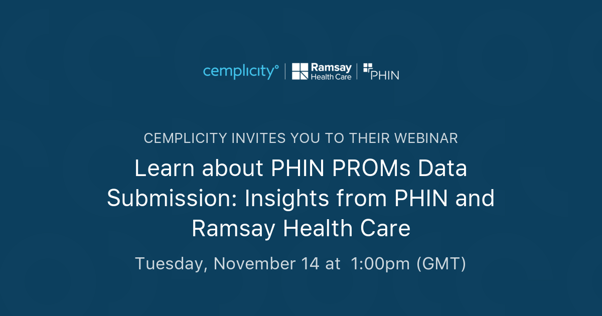 Learn about PHIN PROMs Data Submission: Insights from PHIN and Ramsay ...