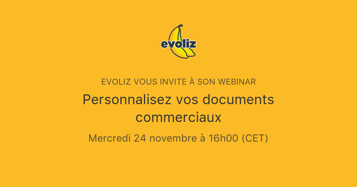 Personnalisez vos documents commerciaux | Evoliz
