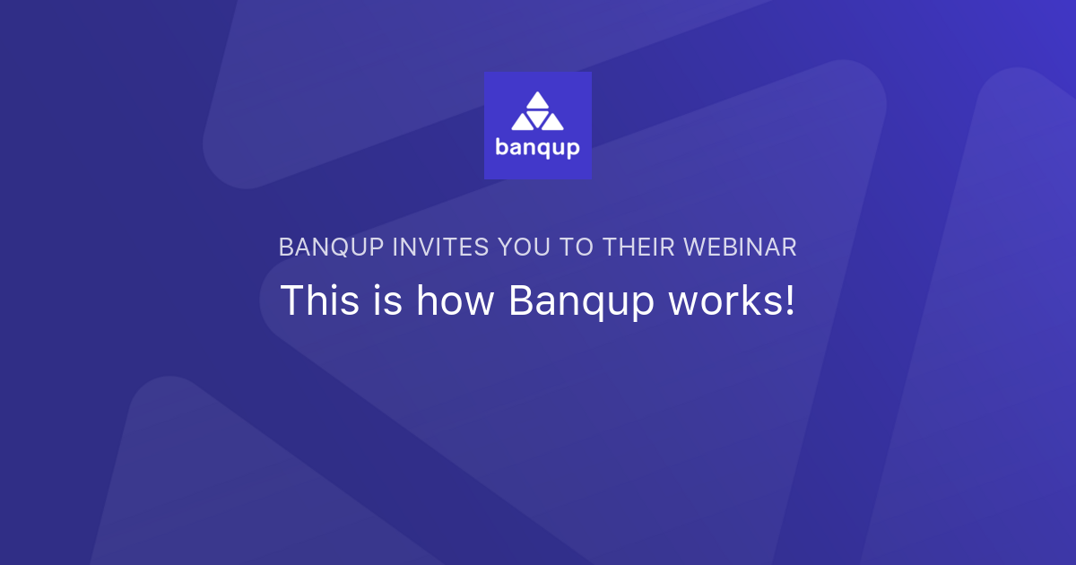 This is how Banqup works! | Banqup