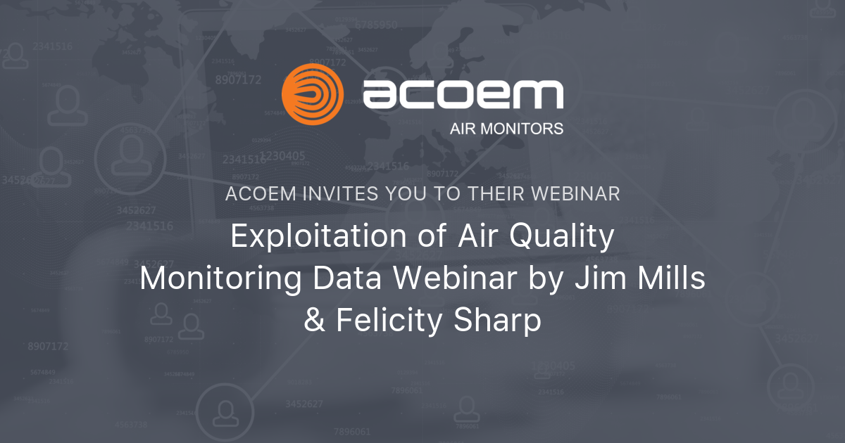 Exploitation of Air Quality Monitoring Data Webinar by Jim Mills ...