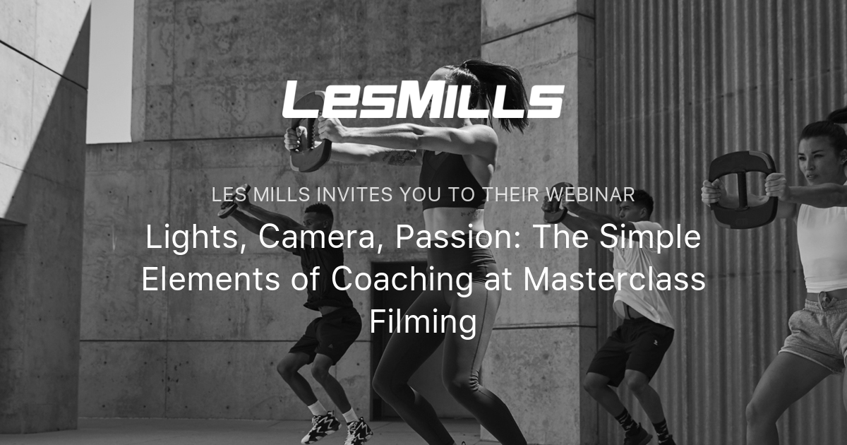 Lights, Camera, Passion: The Simple Elements of Coaching at Masterclass ...