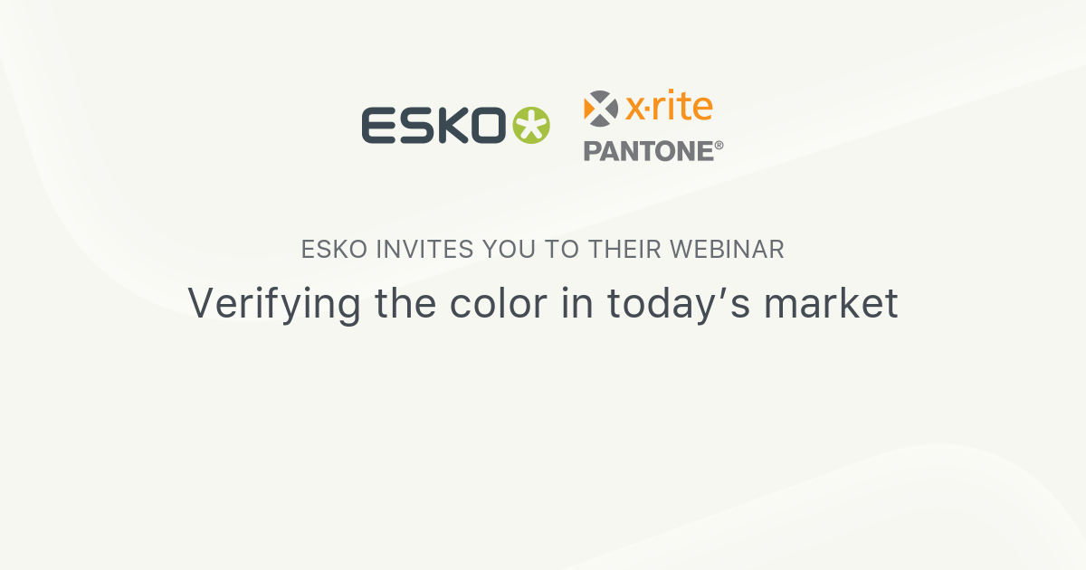 Verifying the color in today’s market | Esko