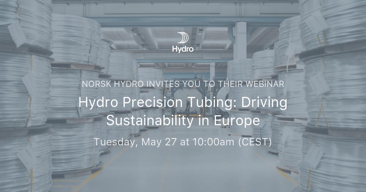 Hydro Precision Tubing: Driving Sustainability in Europe | Norsk Hydro