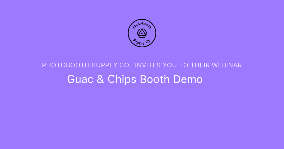Guac & Chips Booth Demo 🥑 | Photobooth Supply Co.