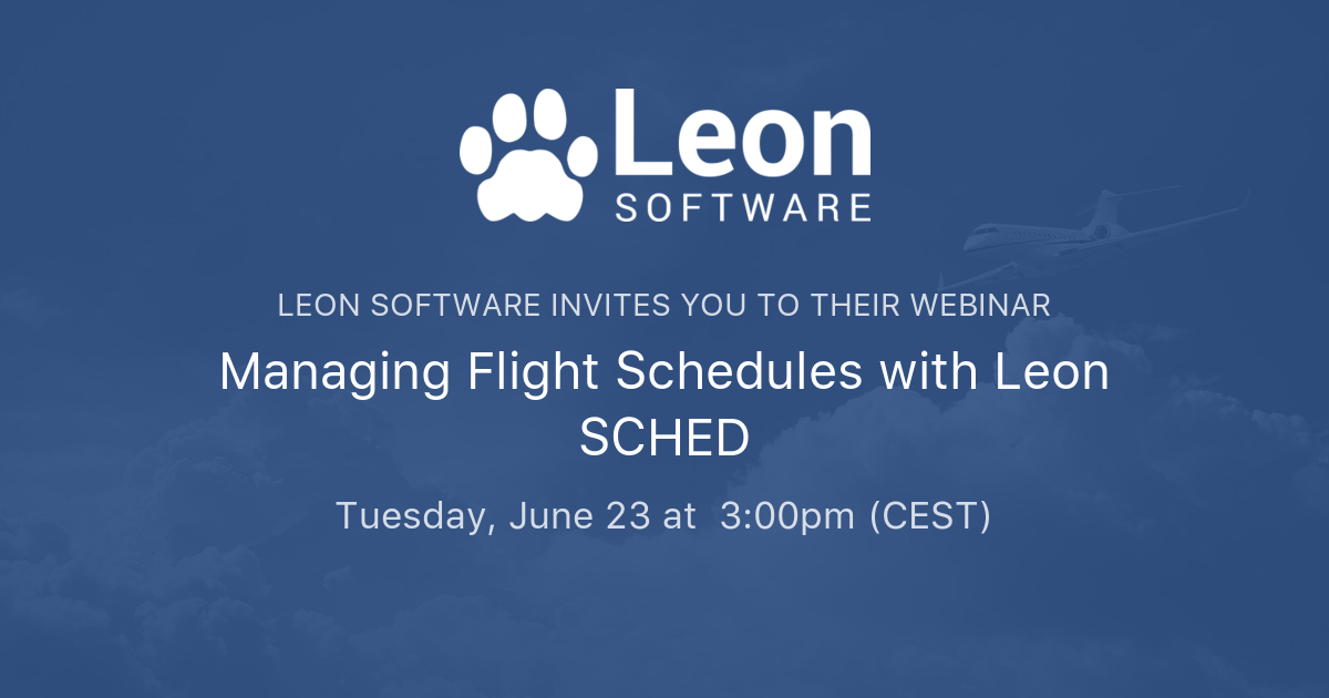 Managing Flight Schedules with Leon SCHED | Leon Software