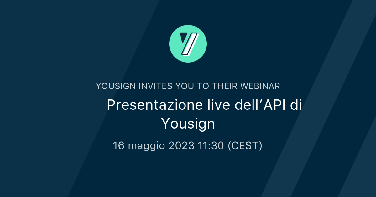 🇮🇹 Presentazione live dell’API di Yousign | Yousign