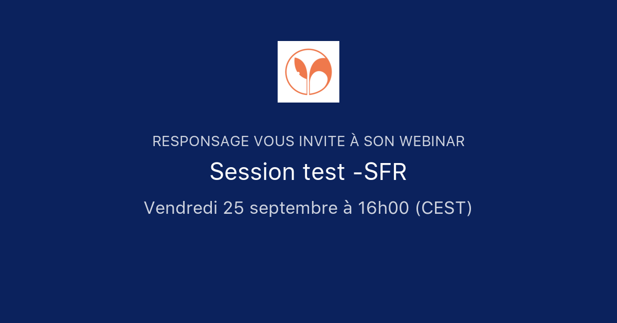 Session test -SFR | RESPONSAGE