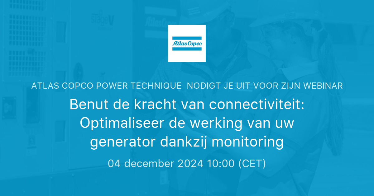 Benut de kracht van connectiviteit: Optimaliseer de werking van uw generator dankzij monitoring ...