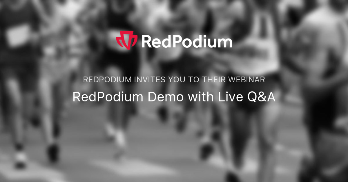 RedPodium Demo with Live Q&A | RedPodium