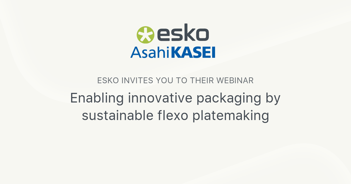 Enabling innovative packaging by sustainable flexo platemaking | Esko