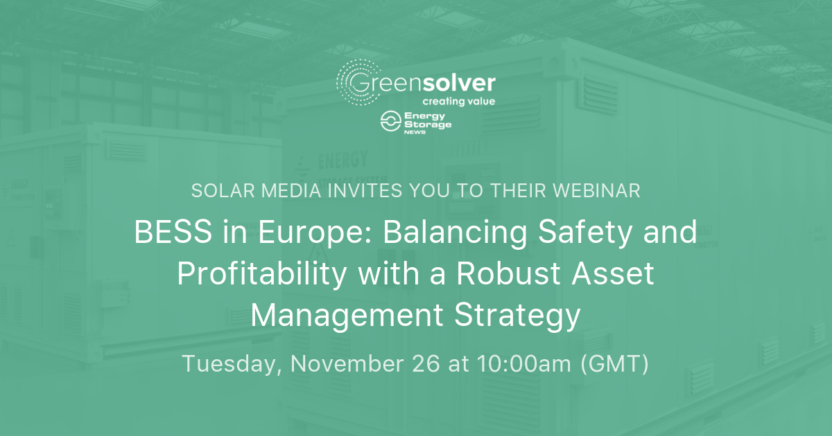 BESS in Europe: Balancing Safety and Profitability with a Robust Asset ...