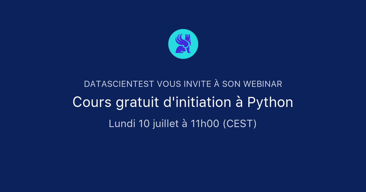 Cours gratuit d'initiation à Python | DataScientest