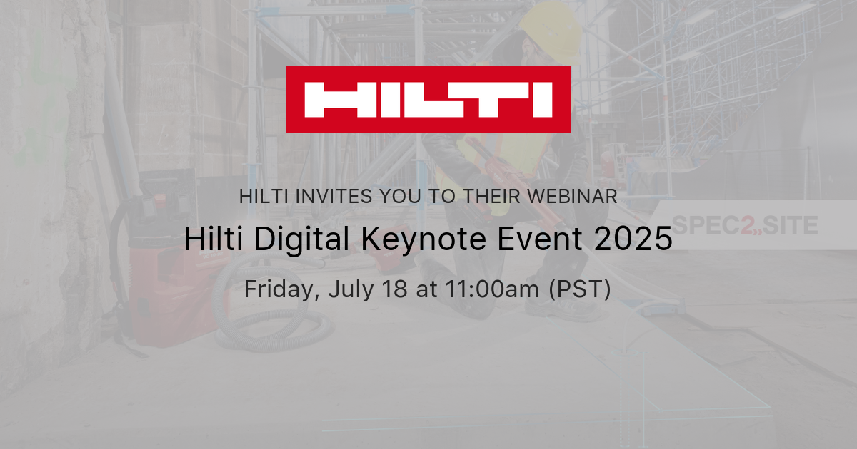 Hilti Digital Keynote Event 2025 | Hilti