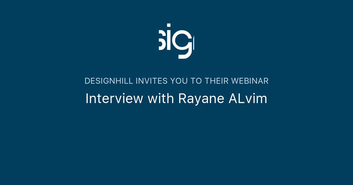 Interview with Rayane ALvim | Designhill
