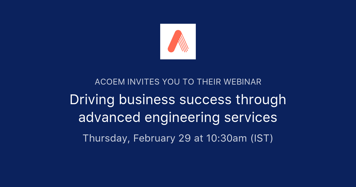 Driving business success through advanced engineering services | Acoem