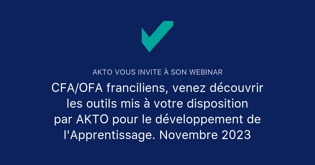 CFA/OFA franciliens, venez découvrir les outils mis à votre disposition ...