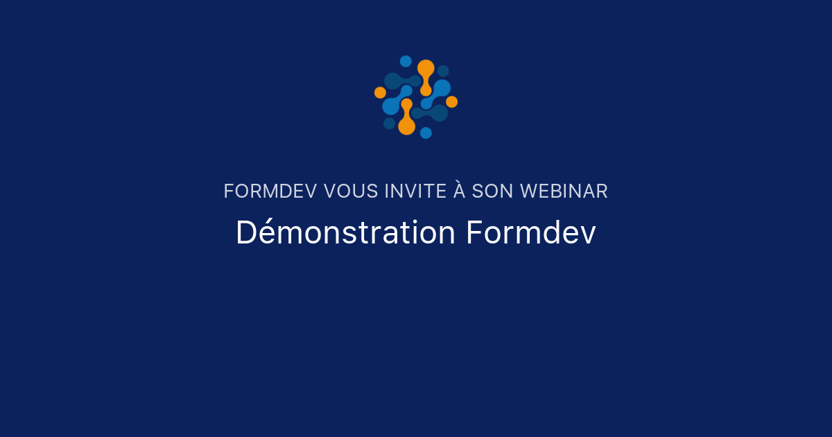 Démonstration Formdev | Formdev
