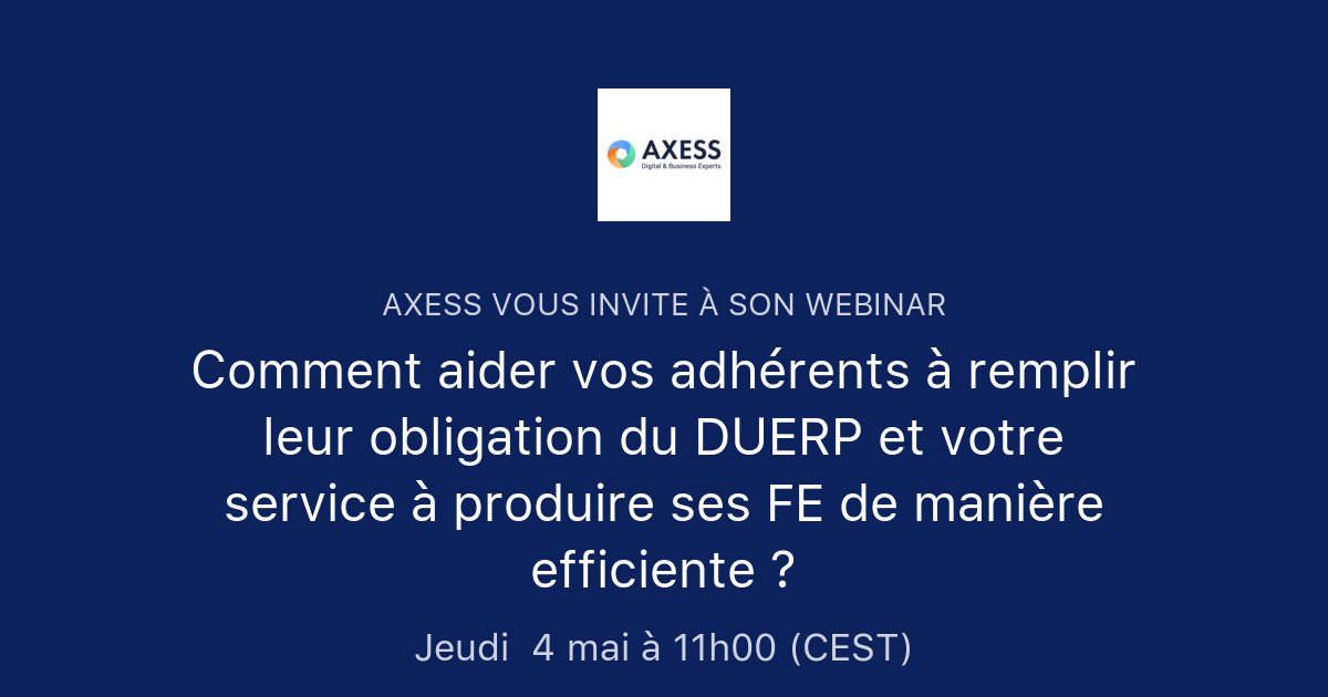 Comment aider vos adhérents à remplir leur obligation du DUERP et votre service à produire ses ...