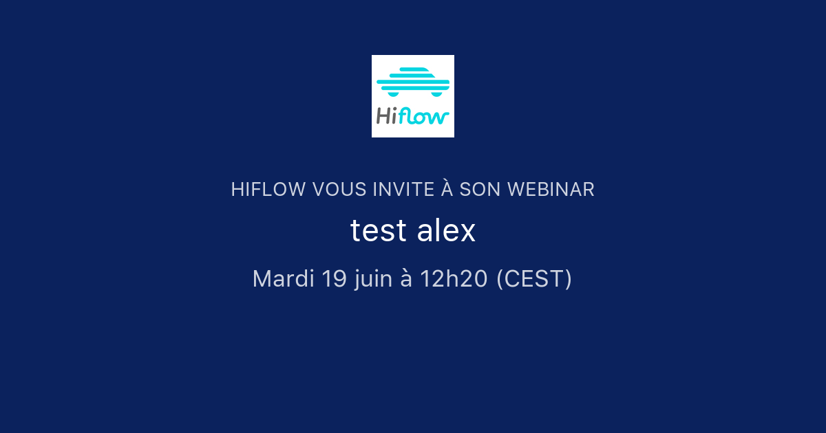 test alex | Hiflow