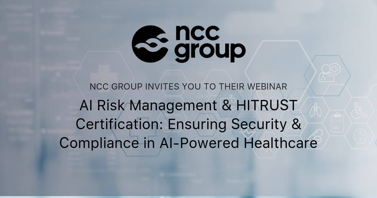 AI Risk Management & HITRUST Certification: Ensuring Security & Compliance in AI-Powered ...