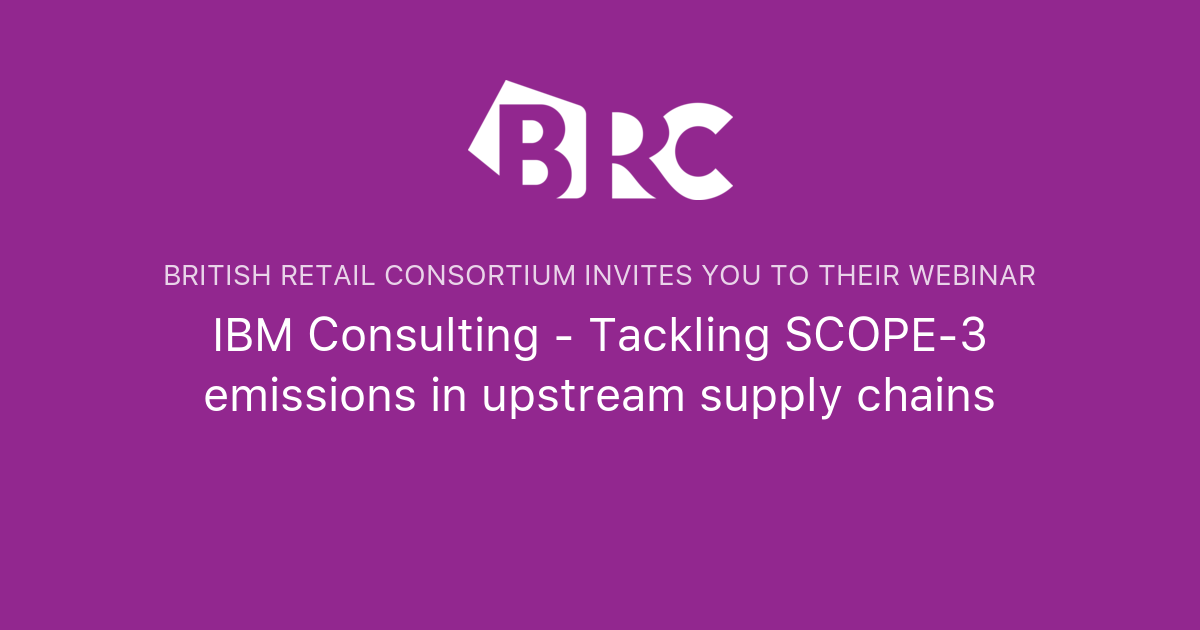 IBM Consulting - Tackling SCOPE-3 emissions in upstream supply chains ...