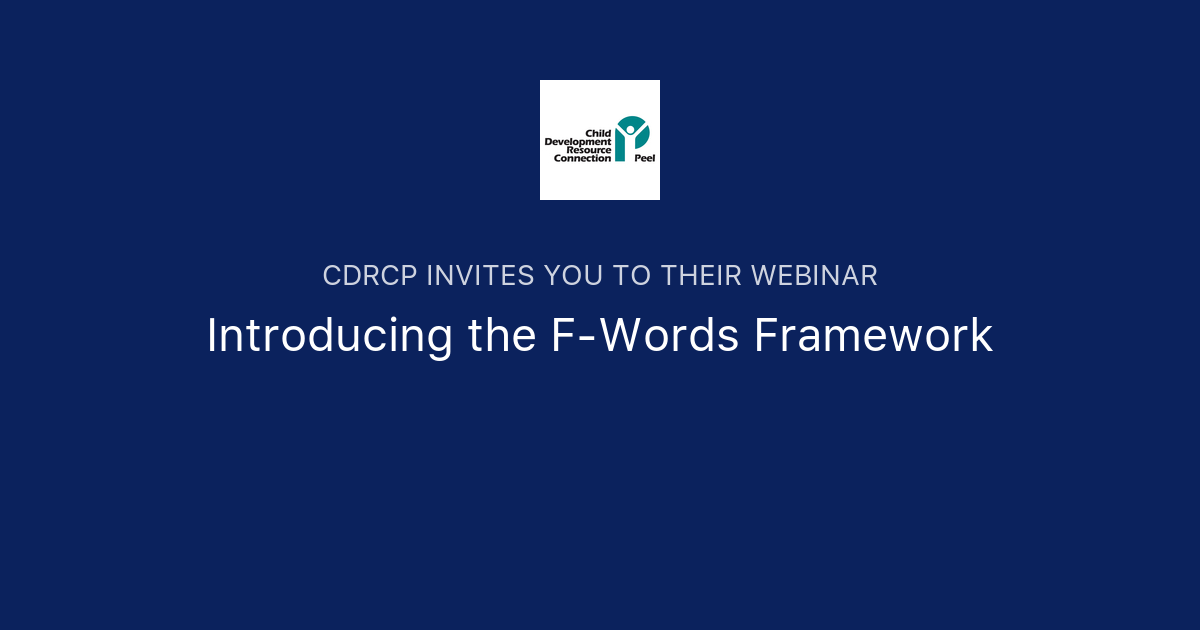 Introducing the F-Words Framework | CDRCP