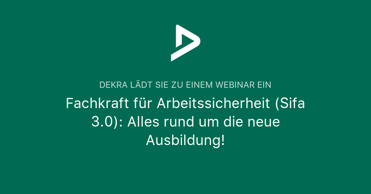 Fachkraft für Arbeitssicherheit (Sifa 3.0): Alles rund um die neue ...