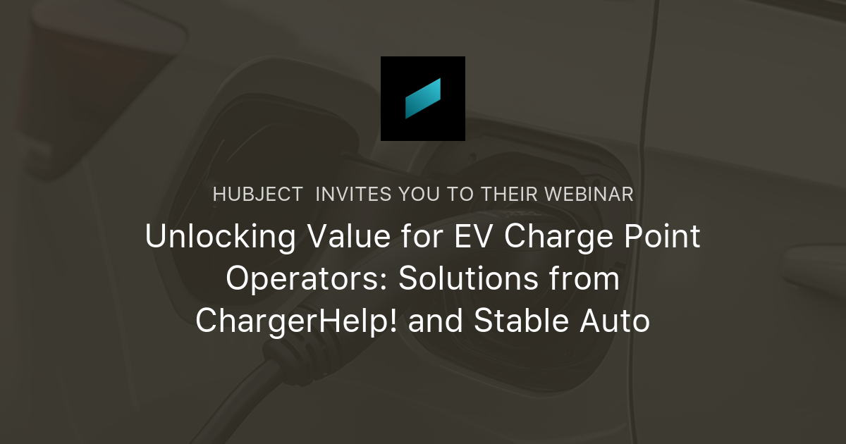 Unlocking Value for EV Charge Point Operators: Solutions from ...