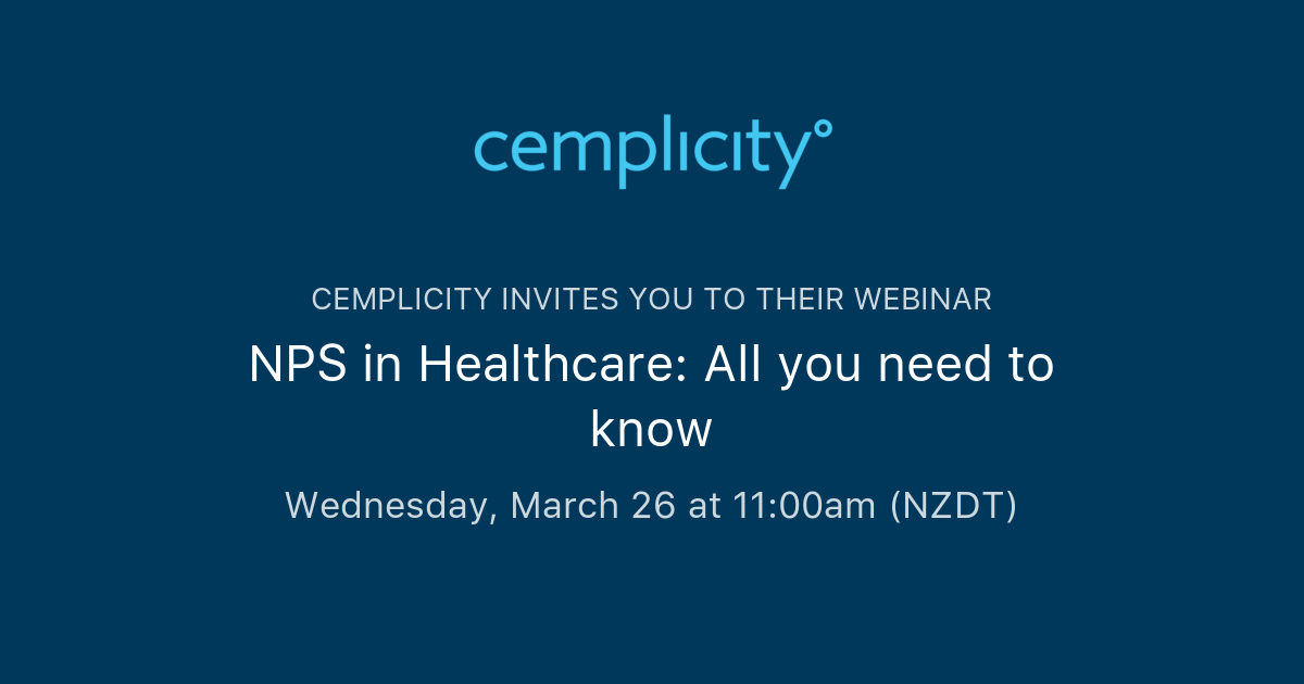 NPS in Healthcare: All you need to know | Cemplicity