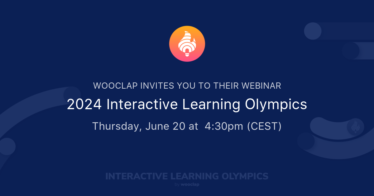 2024 Interactive Learning Olympics | Wooclap