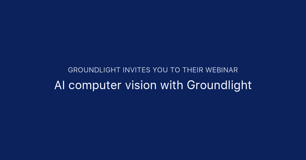AI computer vision with Groundlight | Groundlight