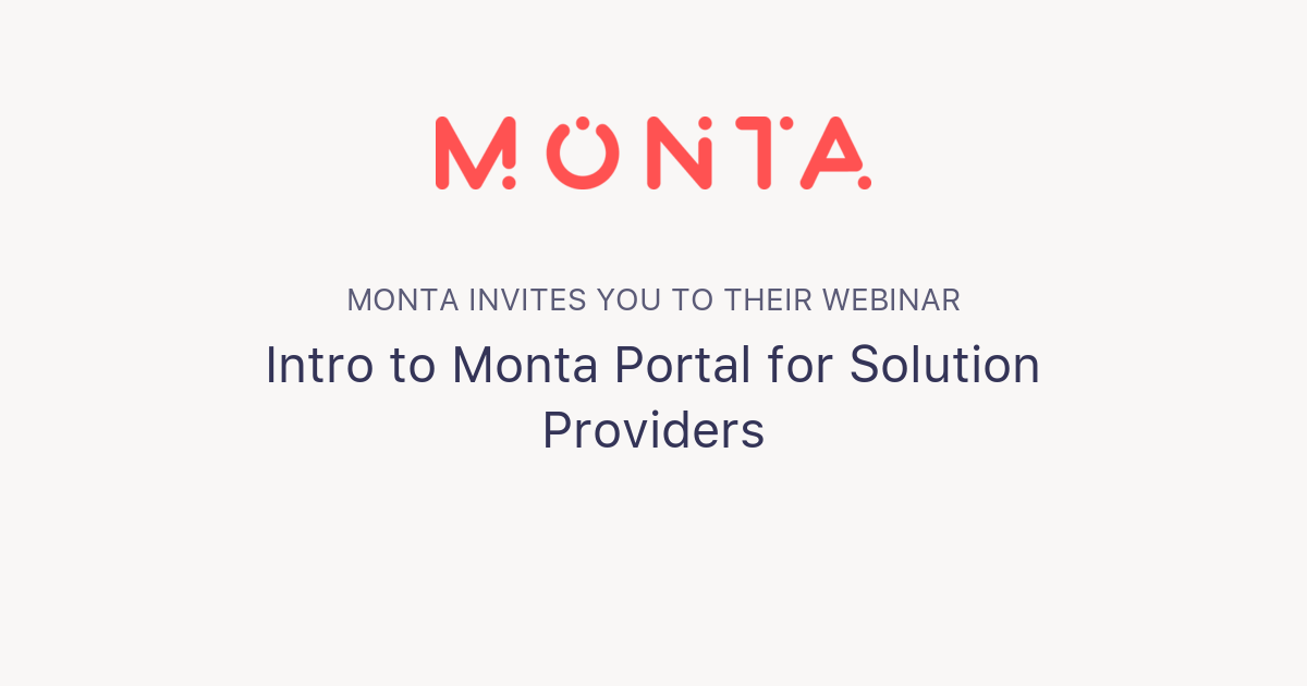 Intro to Monta Portal for Solution Providers | Monta