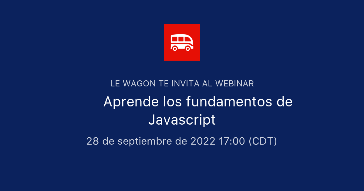 🇪🇸 Aprende los fundamentos de Javascript | Le Wagon