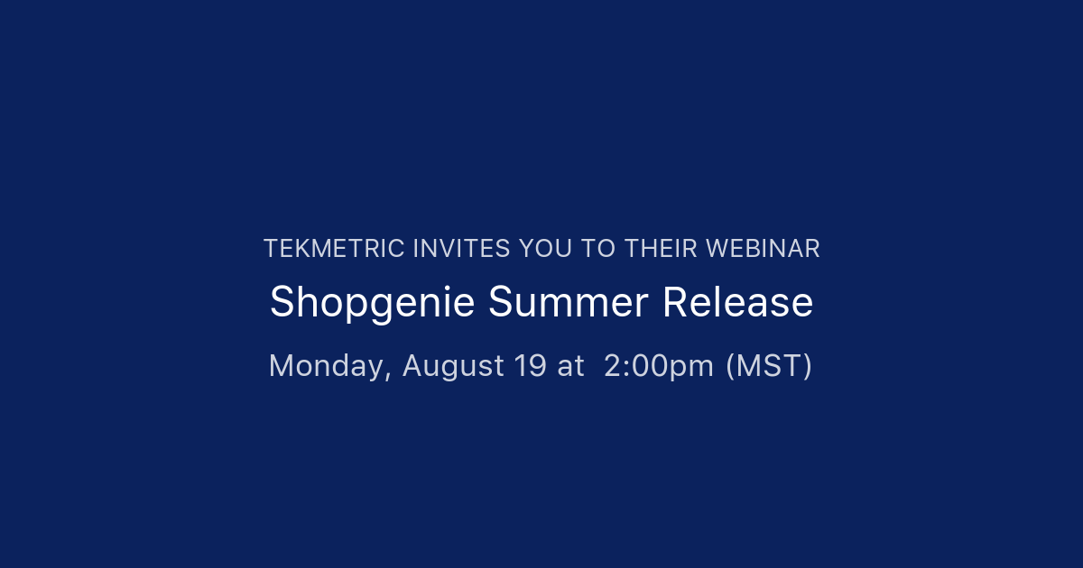 Shopgenie Summer Release | Shopgenie