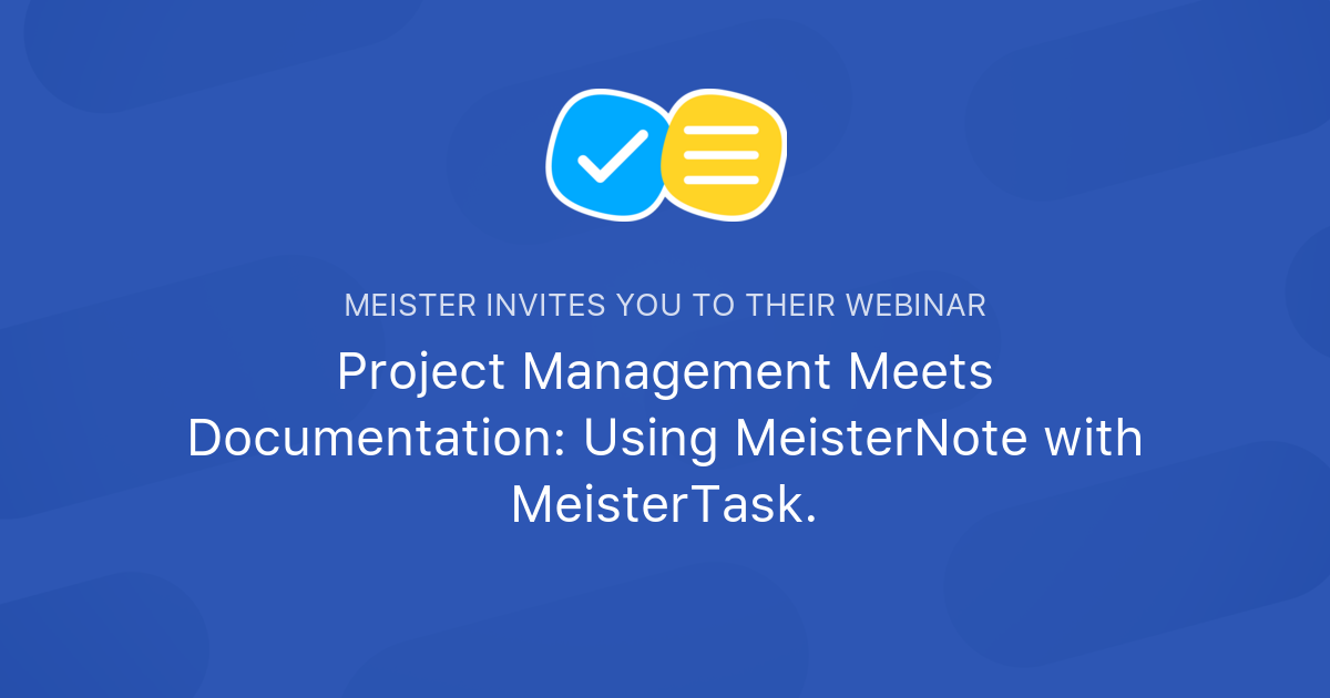 Project Management Meets Documentation: Using MeisterNote with ...