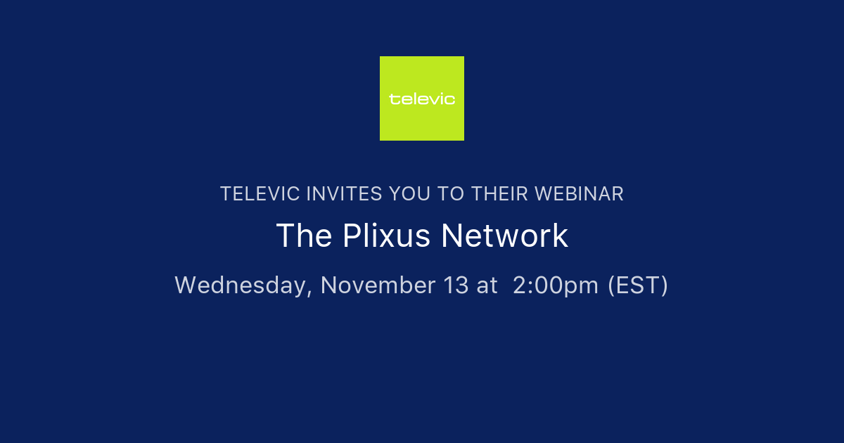 The Plixus Network | Televic