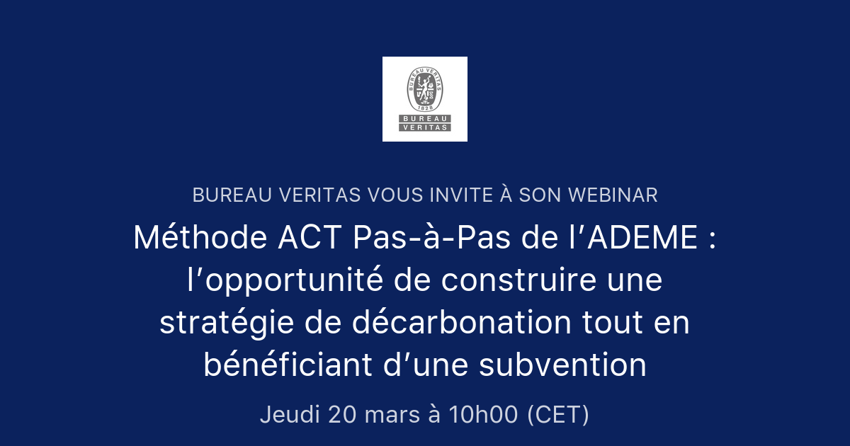 Méthode ACT Pas-à-Pas de l’ADEME : l’opportunité de construire une ...
