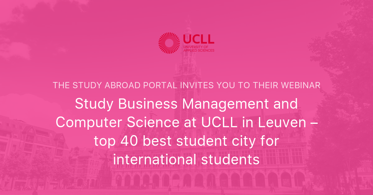 Study Business Management and Computer Science at UCLL in Leuven – top ...