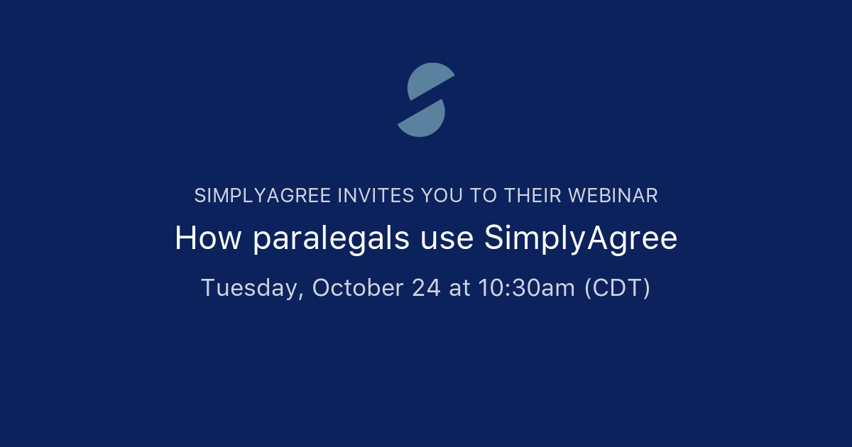 How paralegals use SimplyAgree | SimplyAgree