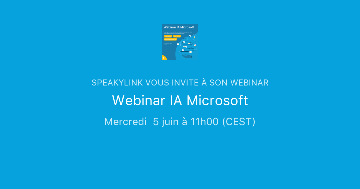 Webinar IA Microsoft | Groupe SYD