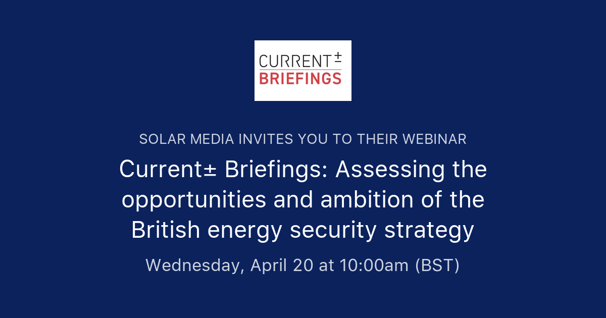 Current± Briefings: Assessing the opportunities and ambition of the ...