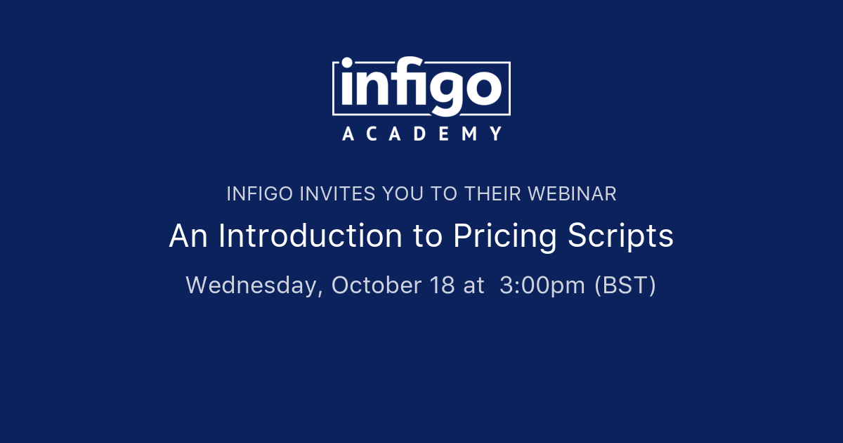 An Introduction to Pricing Scripts | Infigo