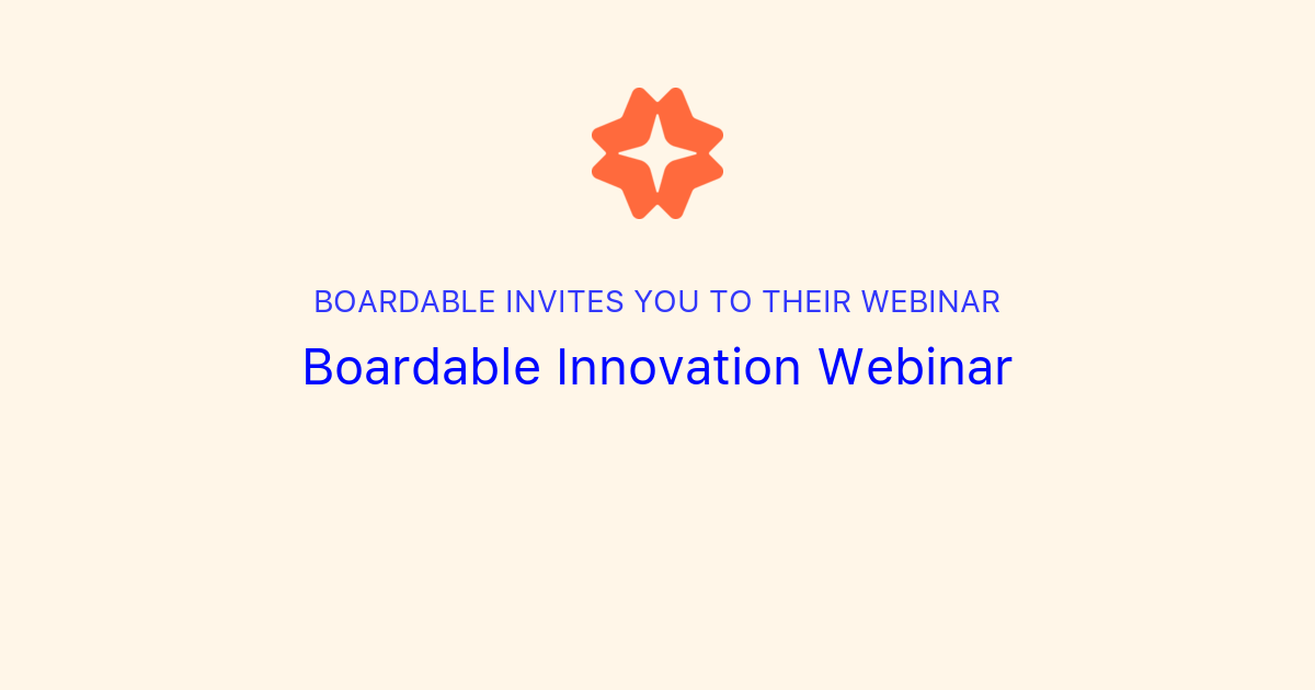 Boardable Innovation Webinar Boardable