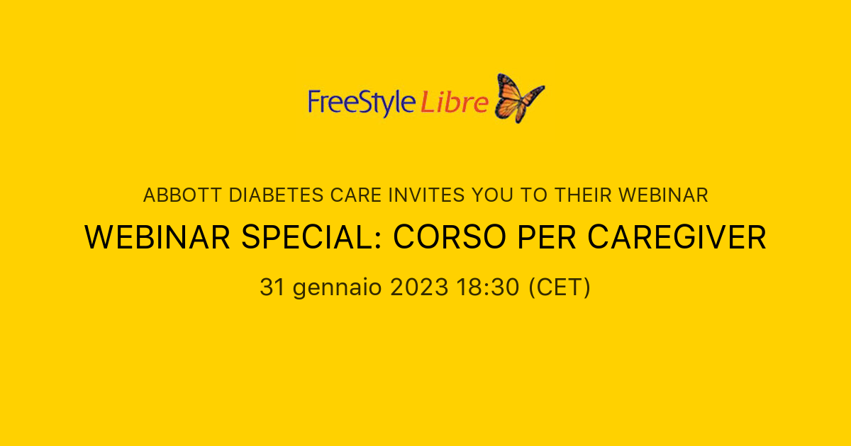 WEBINAR SPECIAL: CORSO PER CAREGIVER | Abbott Diabetes Care